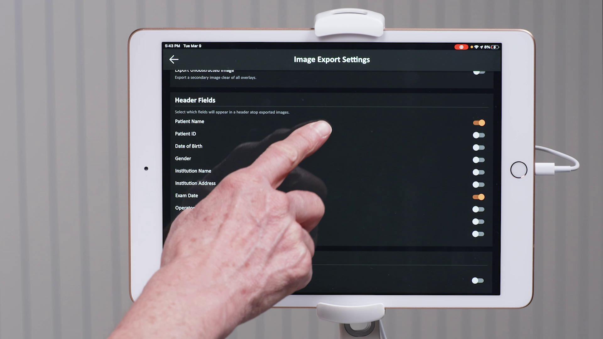 Clarius App Settings - Clarius Mobile Health