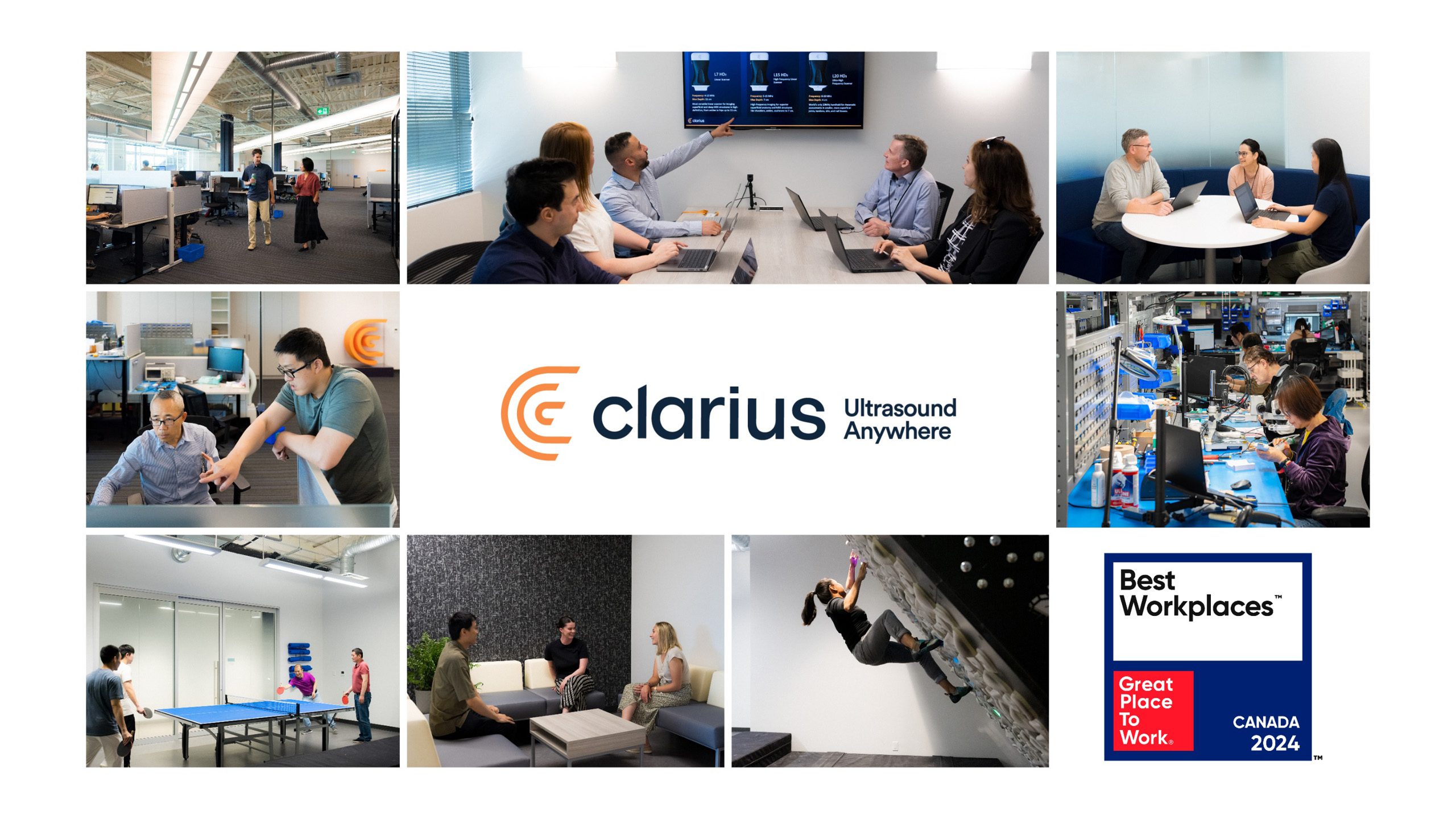 Clarius Recognized in Top 100 Best Workplaces™ in Canada List | Clarius